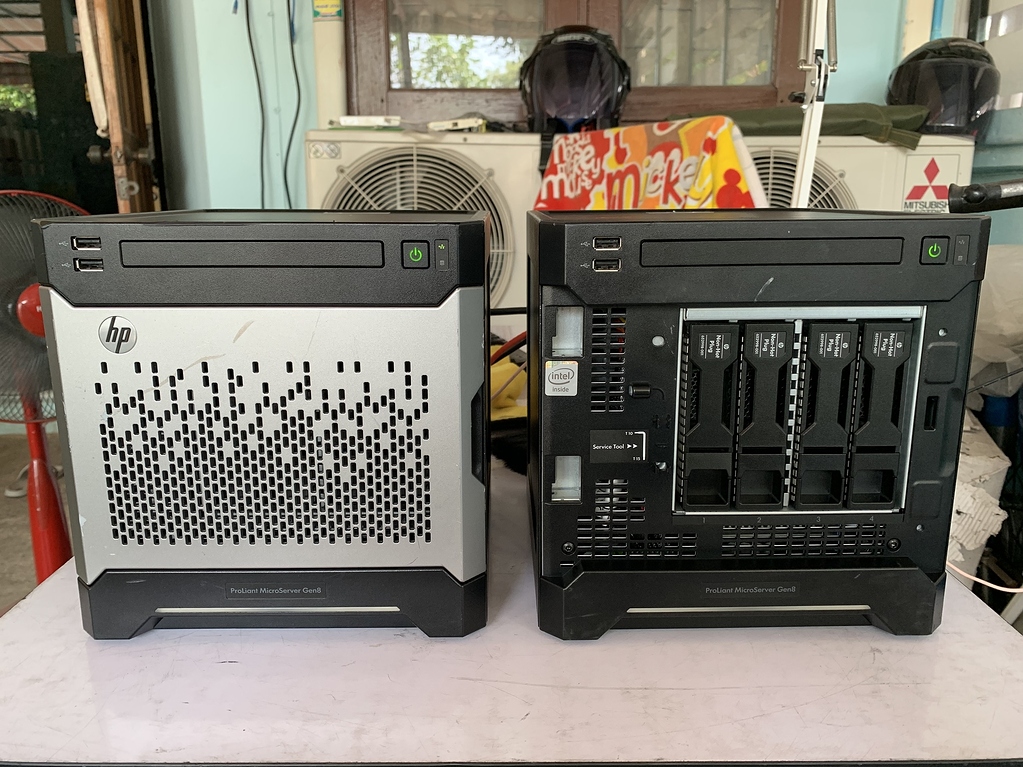 ปิดการขาย HPE ProLiant MicroServer Gen8 เหลือเครื่องที่ไม่มีหน้ากาก ...